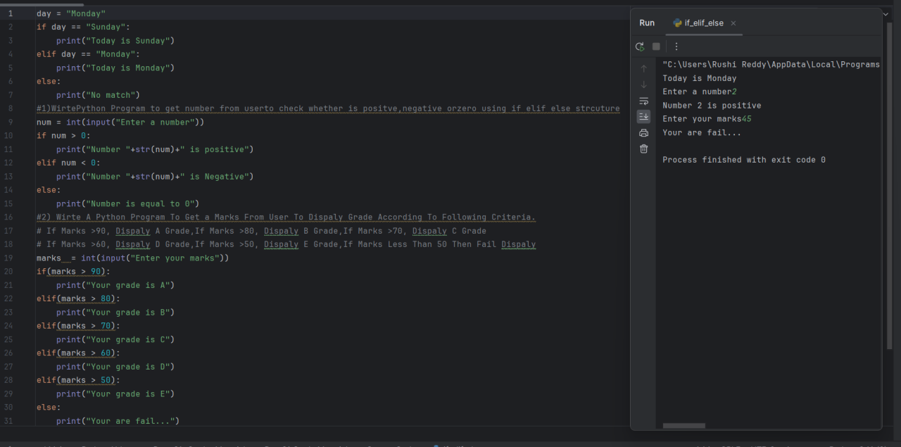 if - elif - else Statement In Python if - elif - else Statement In Python