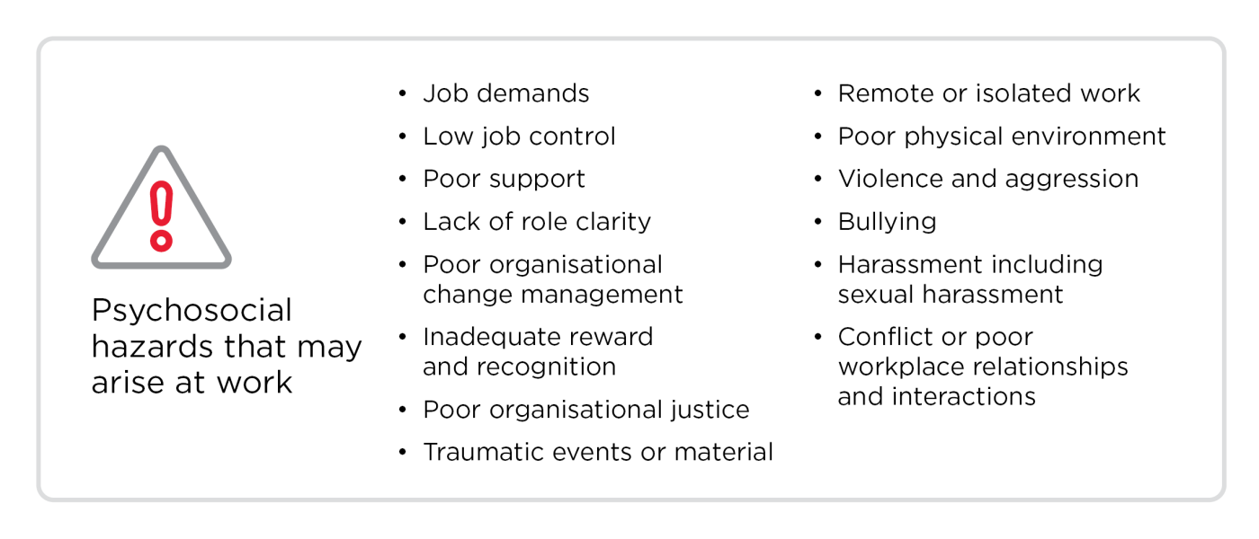 Psychosocial Safety: 3 Things You Can Do Psychosocial Safety: 3 Things You Can Do
