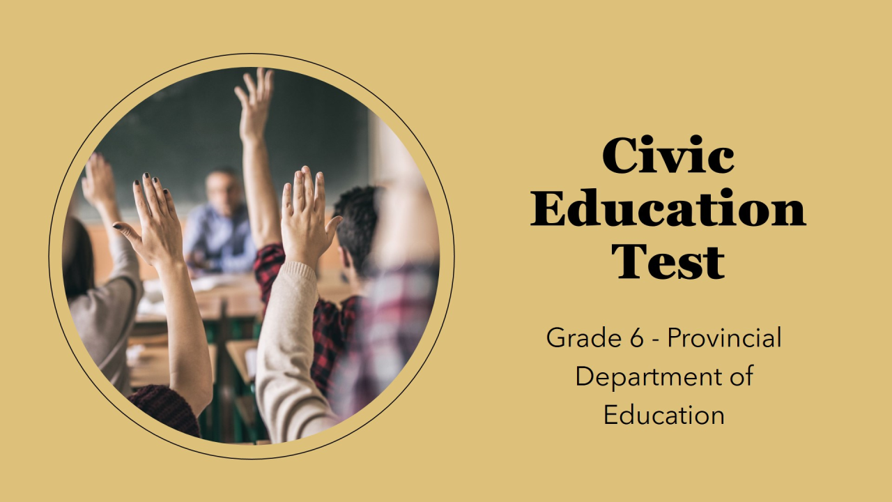 CIVIC EDUCATION SECOND TERM TEST Grade 06 PROVINCIAL DEPARTMENT OF ... CIVIC EDUCATION SECOND TERM TEST Grade 06 PROVINCIAL DEPARTMENT OF ...