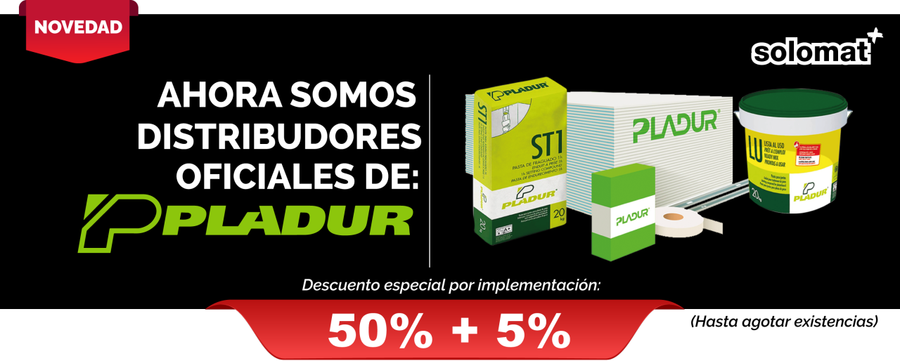 Nueva alianza Solomat + Pladur ¡Ahora somos distribuidores oficiales! Nueva alianza Solomat + Pladur ¡Ahora somos distribuidores oficiales!
