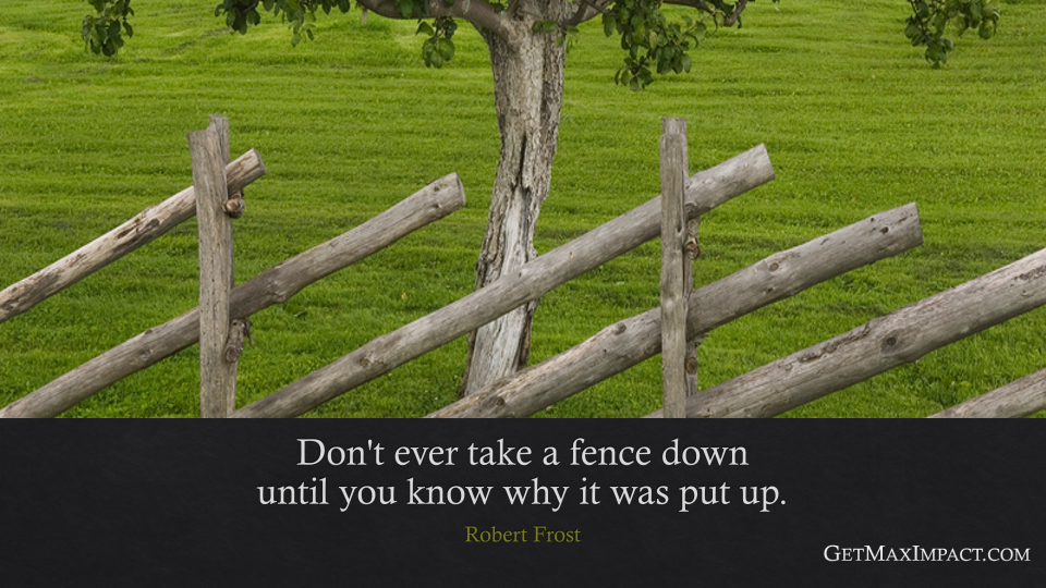 Tearing down fences Tearing down fences