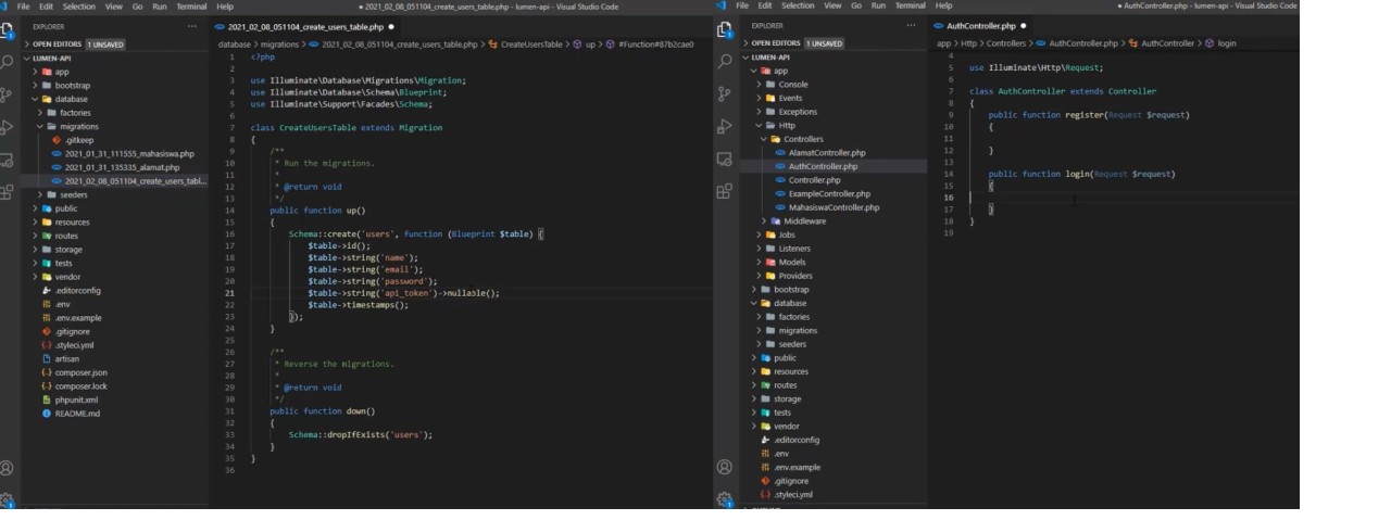 API - Lumen Laravel (Model Users Migration) API - Lumen Laravel (Model Users Migration)