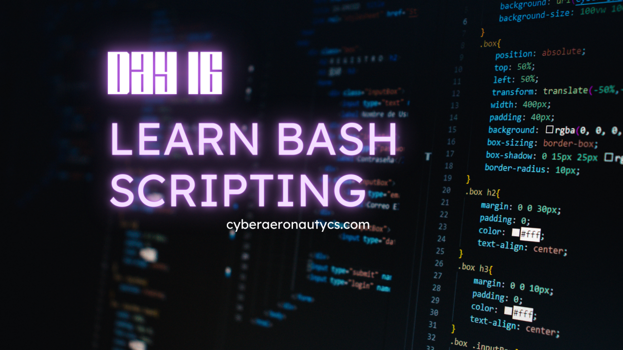 Learn Bash : Day 16. Create a bash script to build a hangman game Learn Bash : Day 16. Create a bash script to build a hangman game