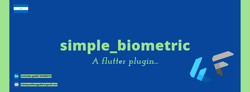 Biometric Authentication in Flutter with Simple Biometric Biometric Authentication in Flutter with Simple Biometric