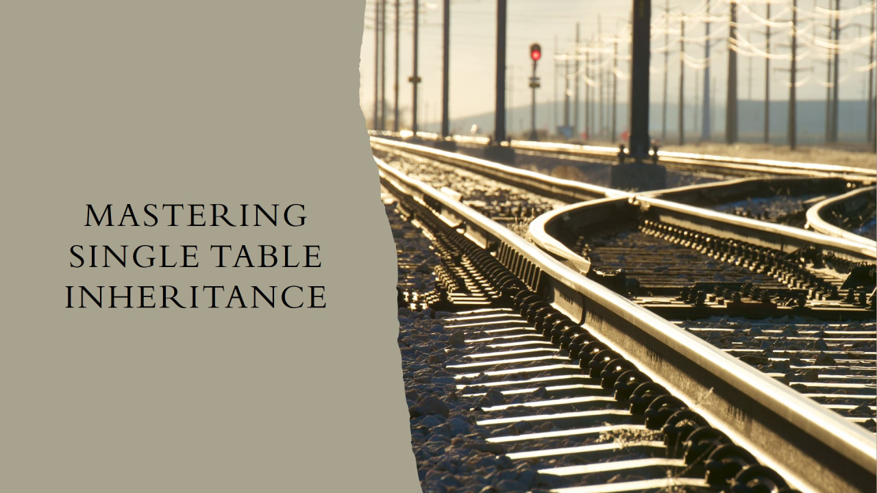 Understanding Single Table Inheritance (STI) in Ruby on Rails Understanding Single Table Inheritance (STI) in Ruby on Rails