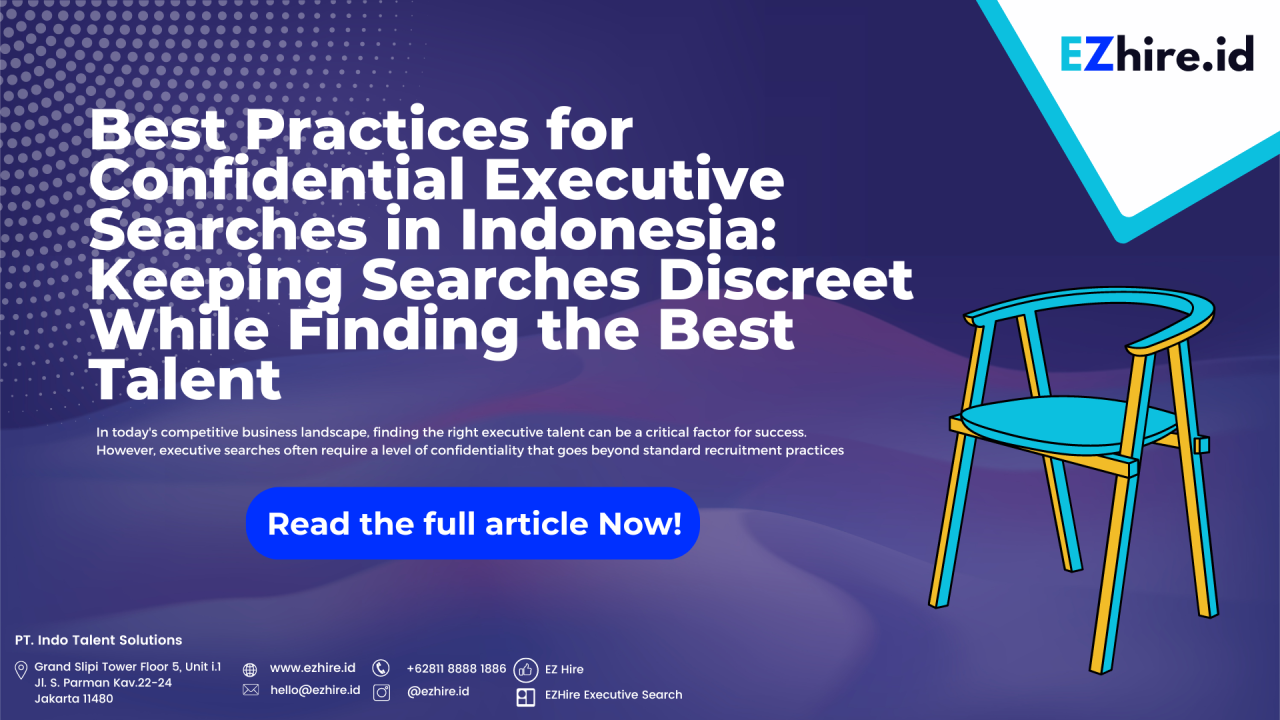 Best Practices for Confidential Executive Searches in Indonesia ... Best Practices for Confidential Executive Searches in Indonesia ...