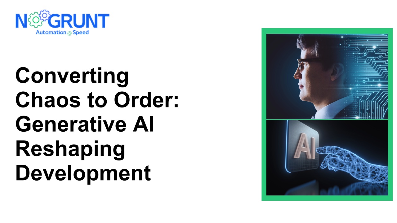 Converting Chaos to Order: Generative AI Reshaping Development Converting Chaos to Order: Generative AI Reshaping Development