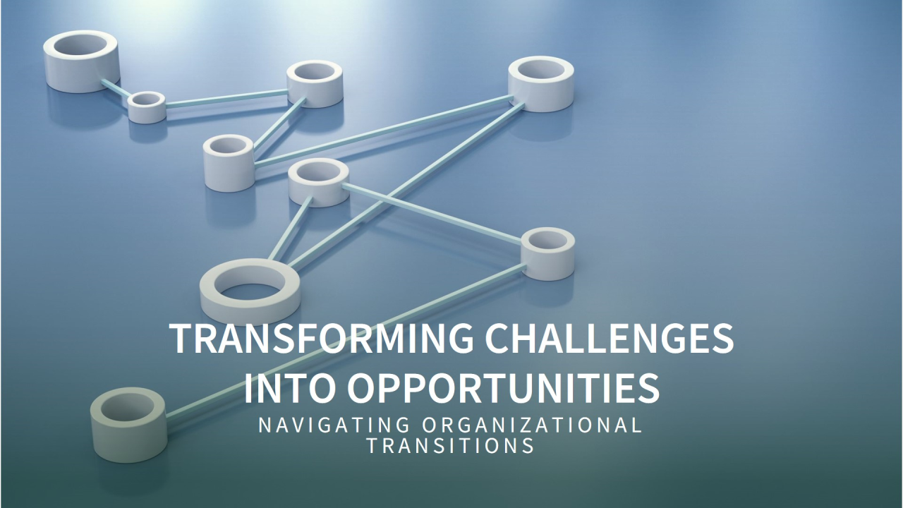 Transforming Challenges into Opportunities for Growth Transforming Challenges into Opportunities for Growth