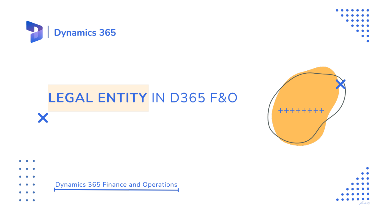 1. Legal Entity in D365 F&O 1. Legal Entity in D365 F&O