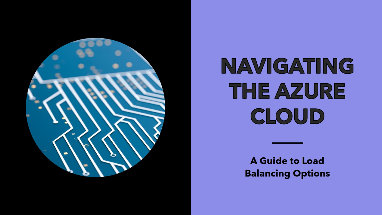 Navigating the Azure Cloud: A Guide to Load Balancing Options Navigating the Azure Cloud: A Guide to Load Balancing Options