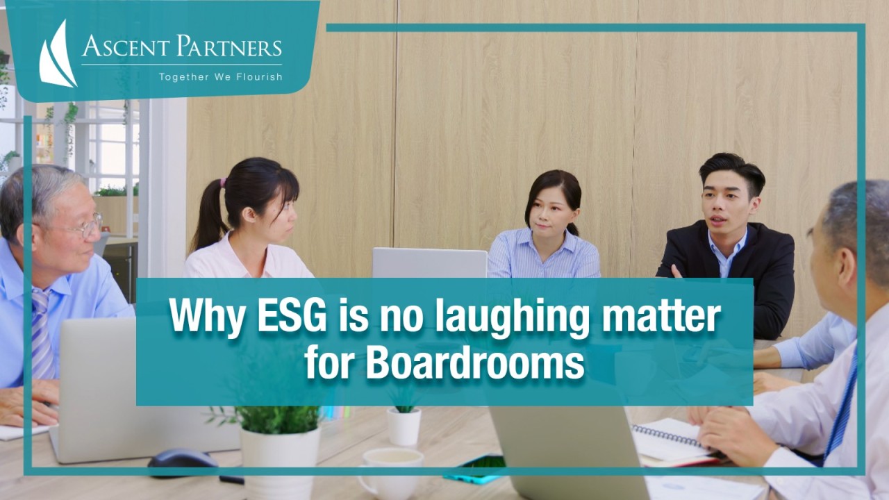Why ESG is no laughing matter for Boardrooms. Why ESG is no laughing matter for Boardrooms.