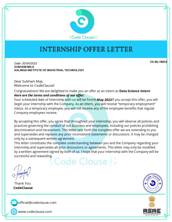 Data Science Intern at CodeClause Data Science Intern at CodeClause