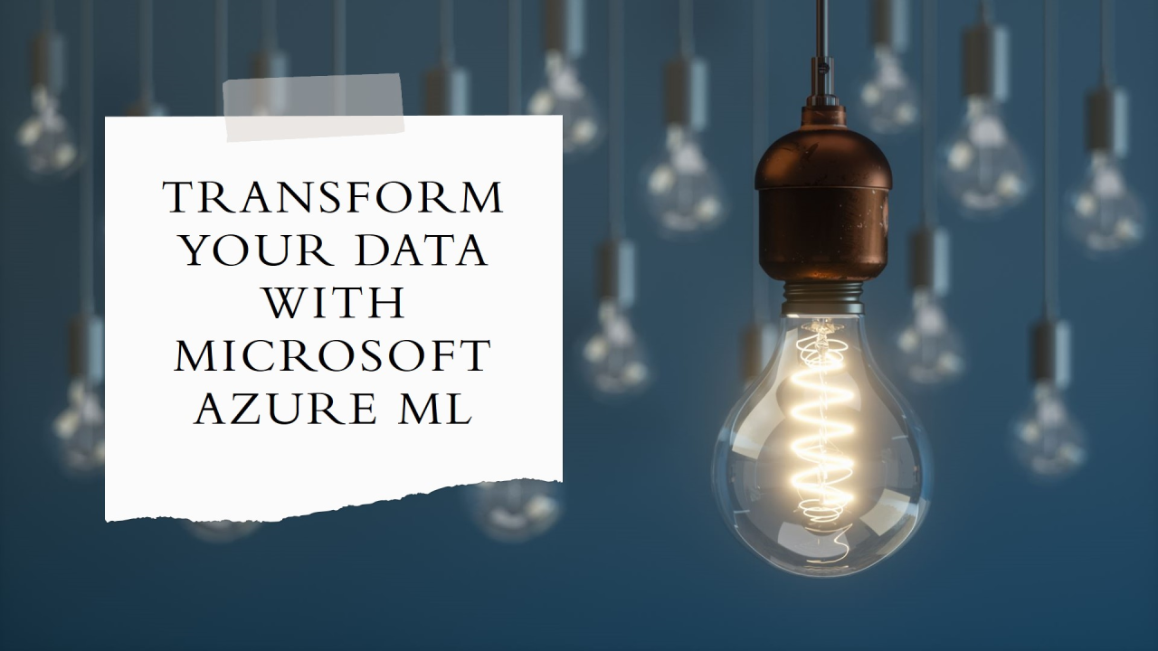 Resolve Azure ML errors Resolve Azure ML errors