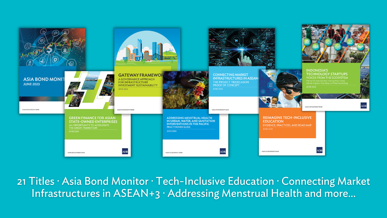 ADB Publications - June 2023 | 21 Titles ADB Publications - June 2023 | 21 Titles