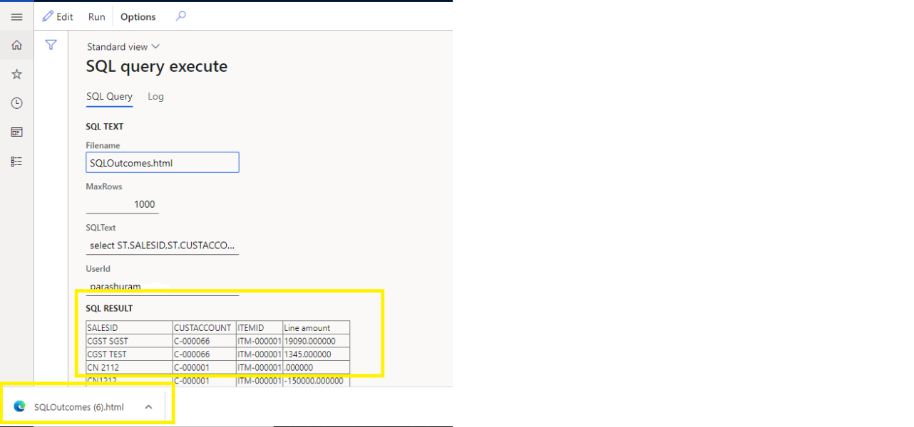 Execute SQL query in PROD/Sandbox and fetch records from UI Execute SQL query in PROD/Sandbox and fetch records from UI