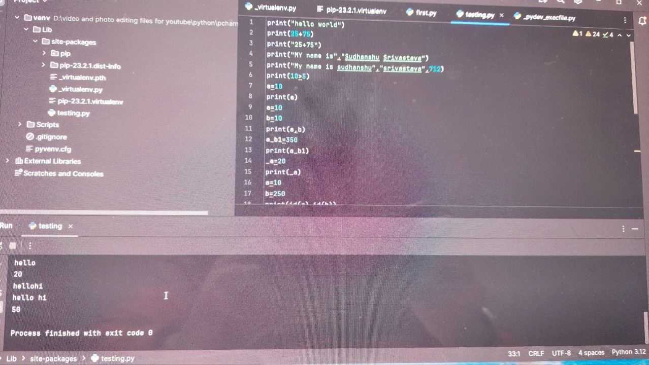 My first Python coding in pycharm. My first Python coding in pycharm.