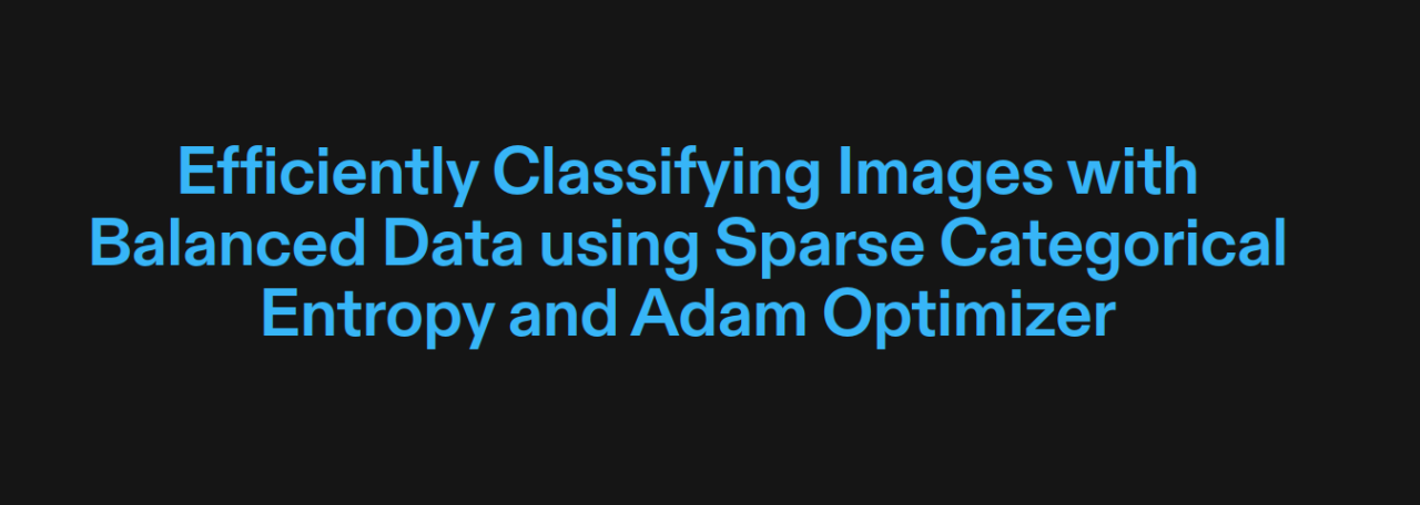 Efficiently Classifying Images with Balanced Data using Sparse ... Efficiently Classifying Images with Balanced Data using Sparse ...