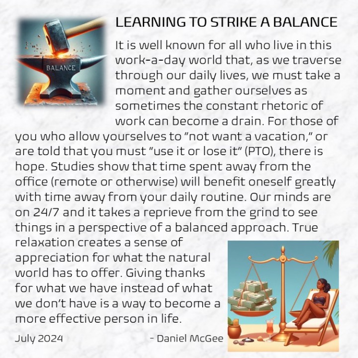 Striking the Right Balance Striking the Right Balance