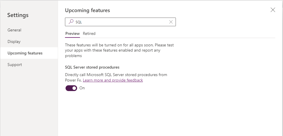 Calling SQL Stored Procedures in Canvas App Calling SQL Stored Procedures in Canvas App