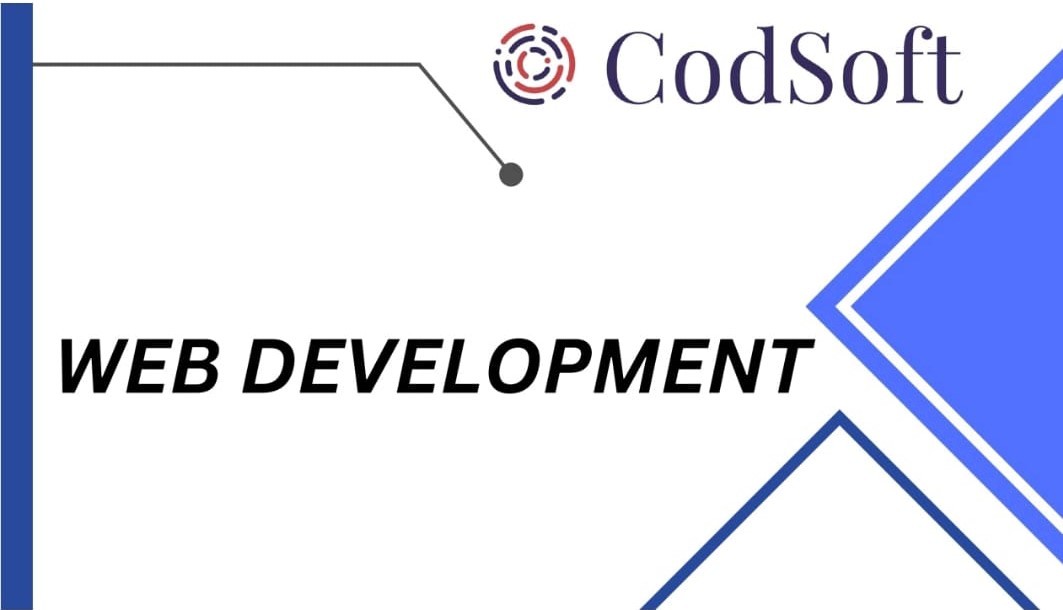 Web Development Internship Experience at Codsoft. Web Development Internship Experience at Codsoft.