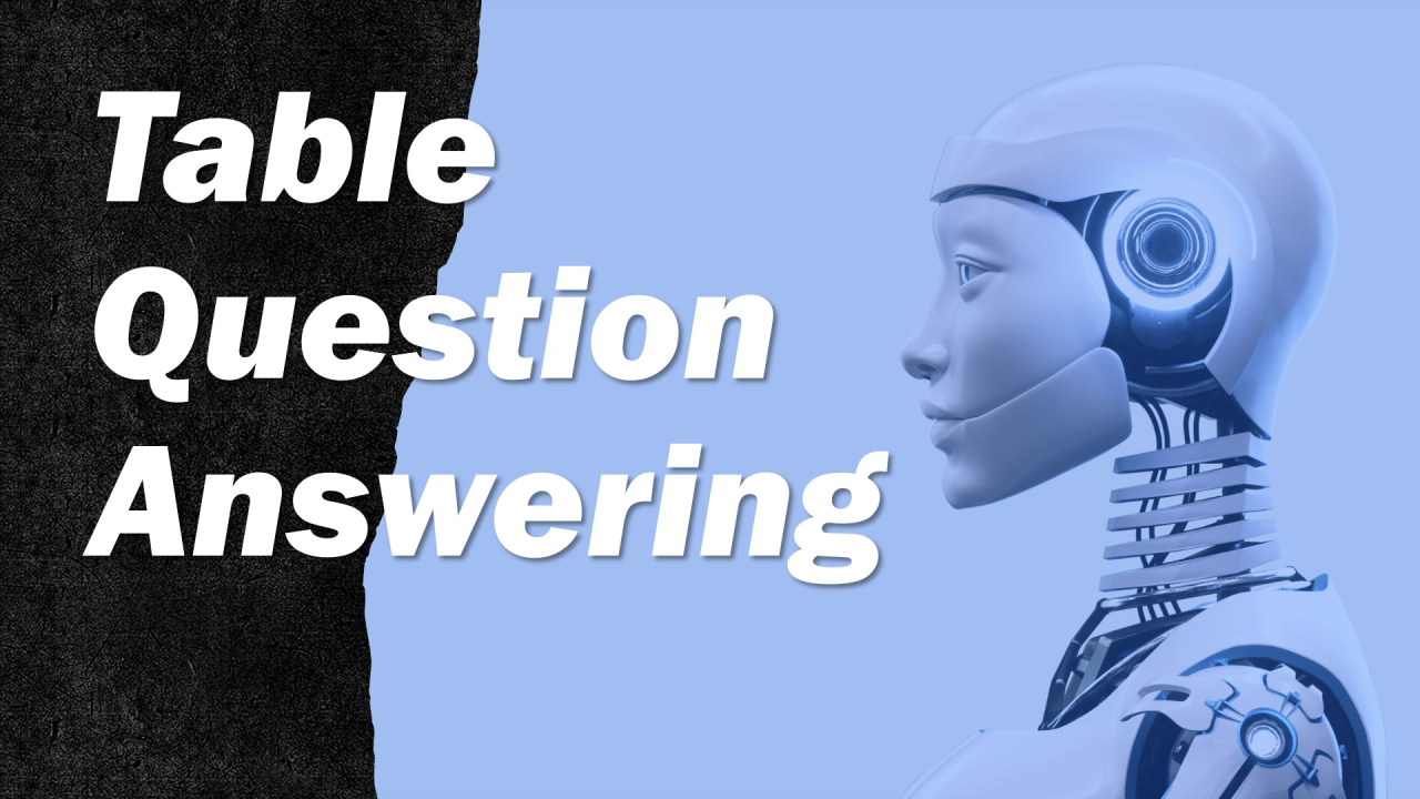 Table Question Answering Table Question Answering