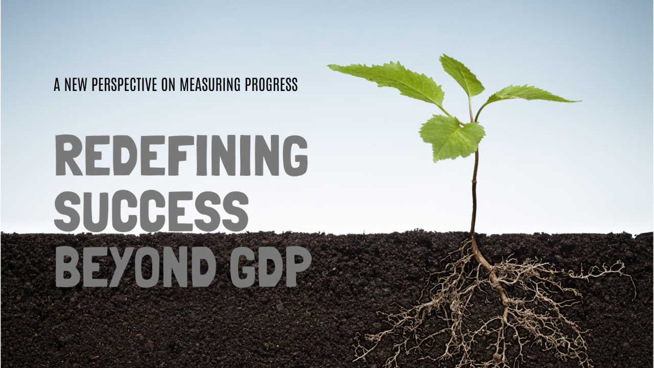Redefining Success: Beyond GDP Redefining Success: Beyond GDP