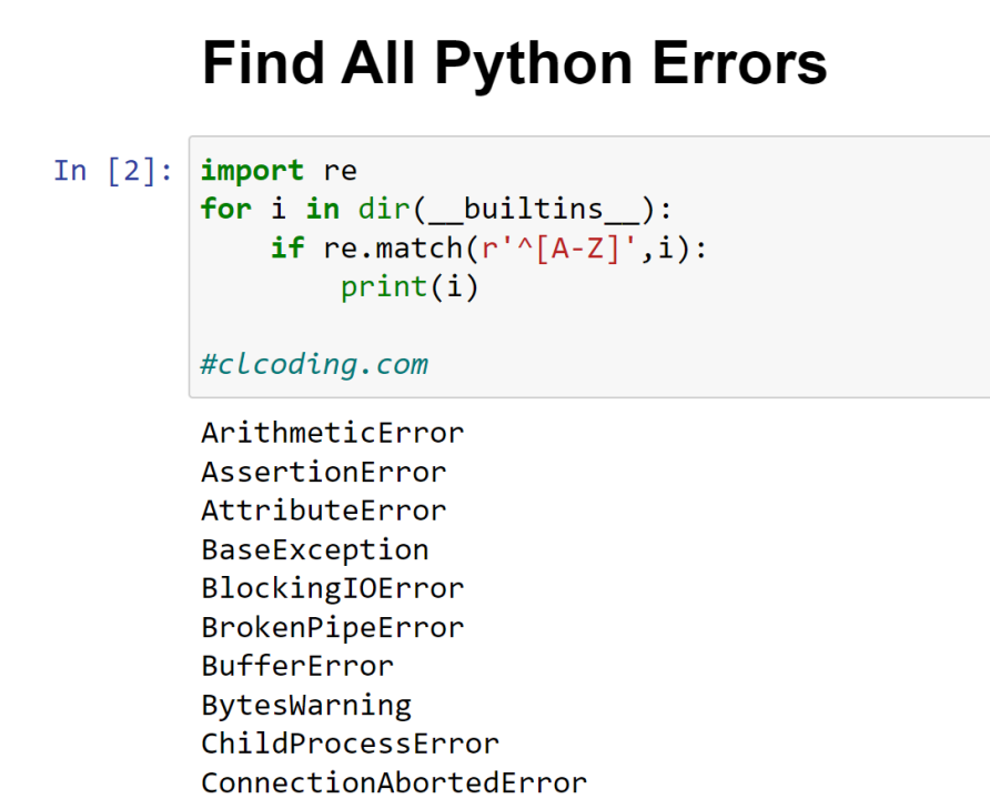 Day 109 : Find All Python Errors Day 109 : Find All Python Errors