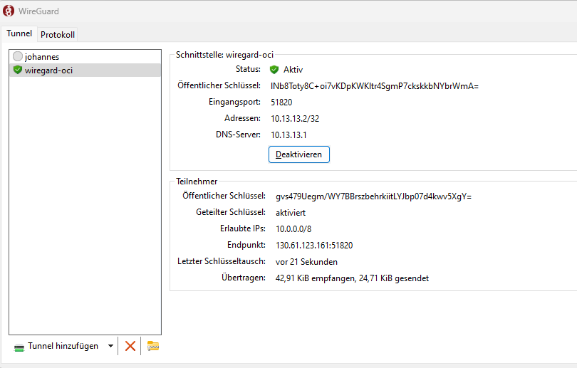 wireguard into Oracle Cloud Infrastructure using docker wireguard into Oracle Cloud Infrastructure using docker