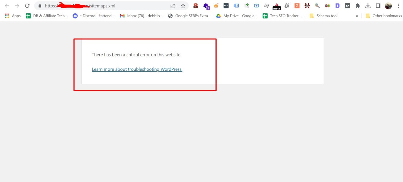 XML Sitemap Critical error in WordPress?? Solve it now XML Sitemap Critical error in WordPress?? Solve it now