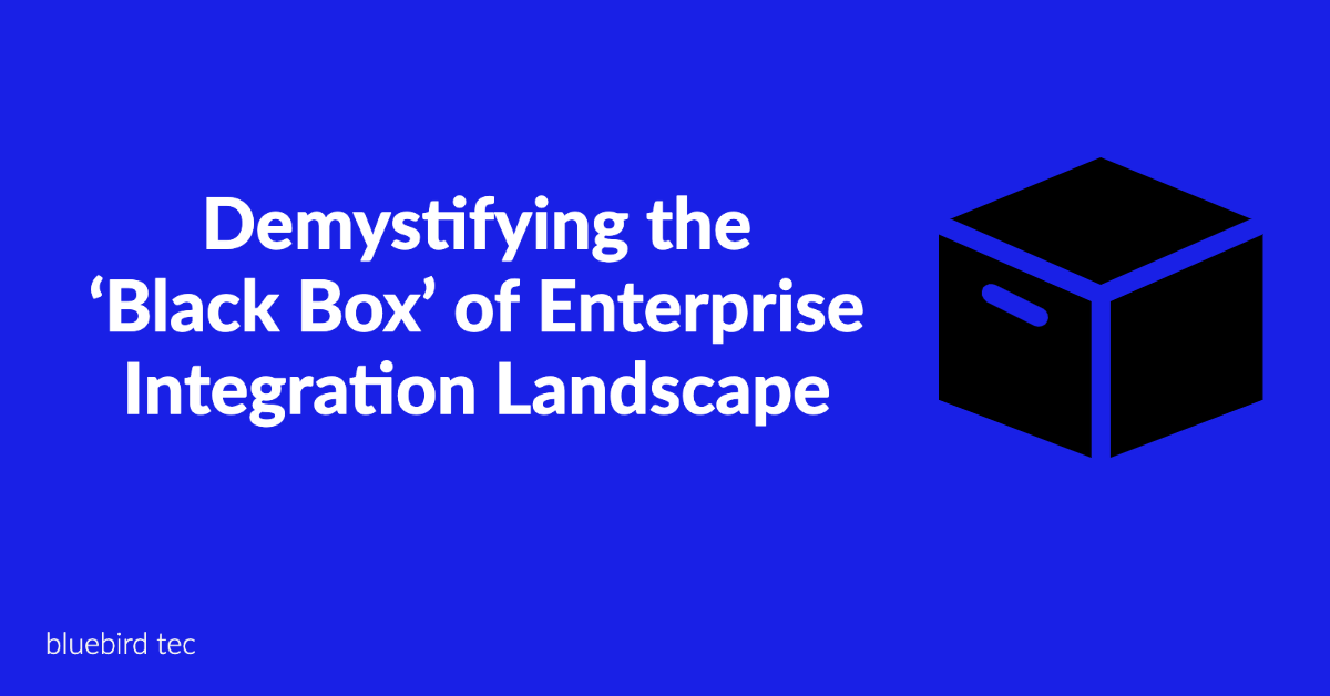 Demystifying the 'Black Box' of Enterprise Integration Landscape Demystifying the 'Black Box' of Enterprise Integration Landscape