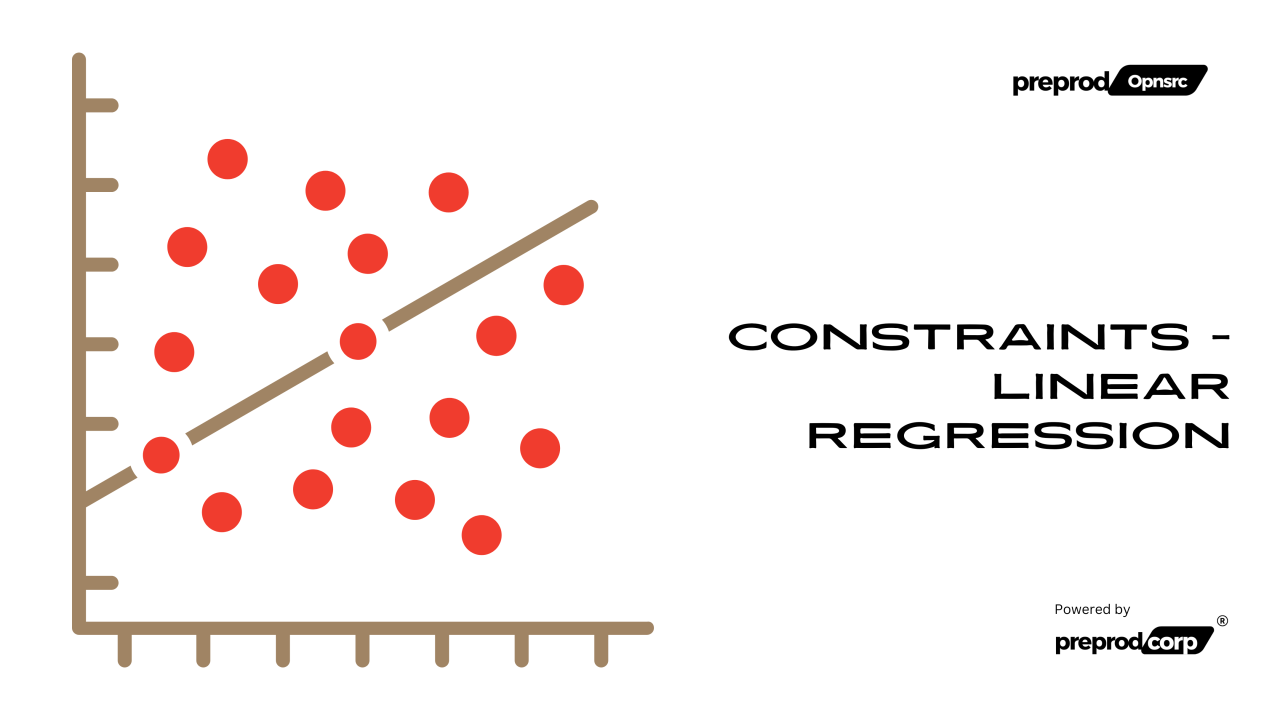 Constraints linear regression Constraints linear regression