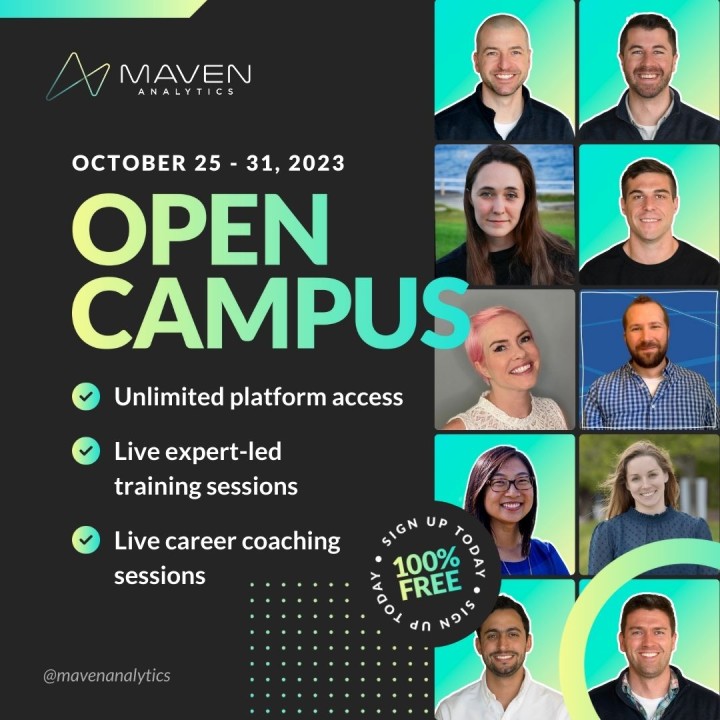 Maven Open Campus: 10/25 - 10/31! Maven Open Campus: 10/25 - 10/31!