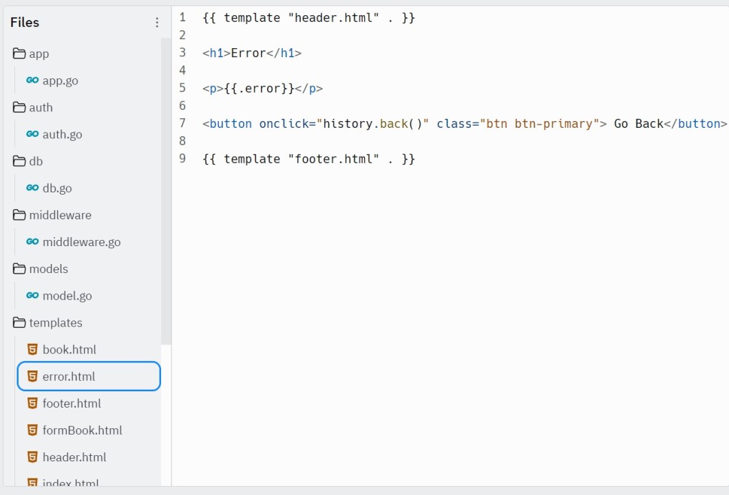 API - Golang (error.html) API - Golang (error.html)