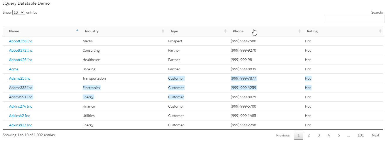 Enhance Tabular Data Display with jQuery DataTables Enhance Tabular Data Display with jQuery DataTables