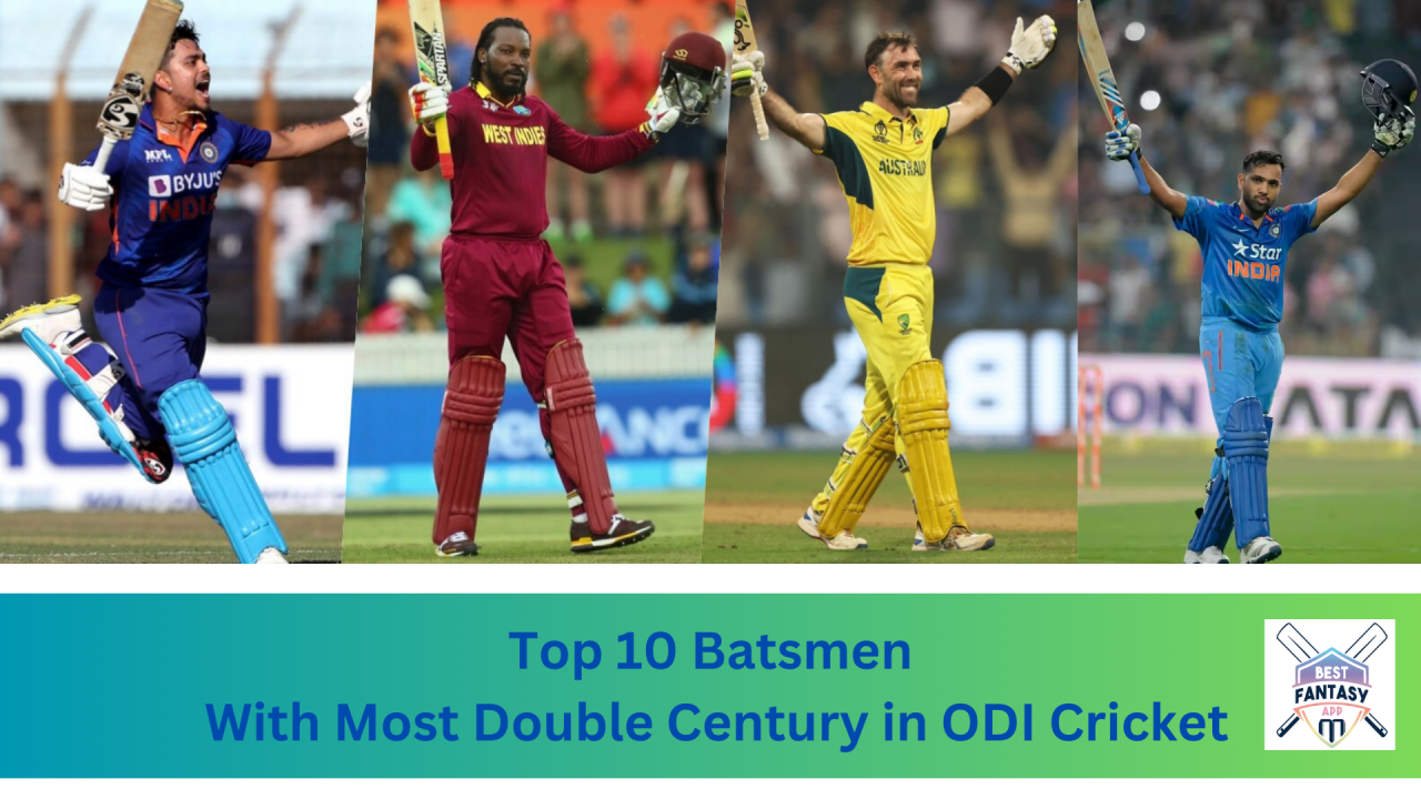 Top 10 Batsmen With Most Double Centuries in ODI Cricket Top 10 Batsmen With Most Double Centuries in ODI Cricket