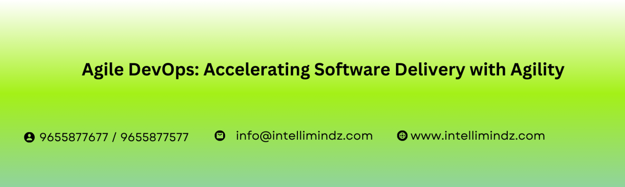 Agile DevOps: Accelerating Software Delivery with Agility Agile DevOps: Accelerating Software Delivery with Agility