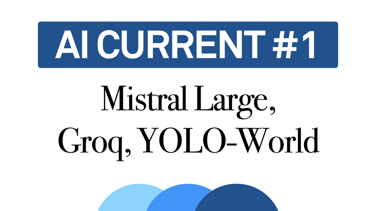 Mistral Large, Groq, YOLO-World (AI Current #1) Mistral Large, Groq, YOLO-World (AI Current #1)