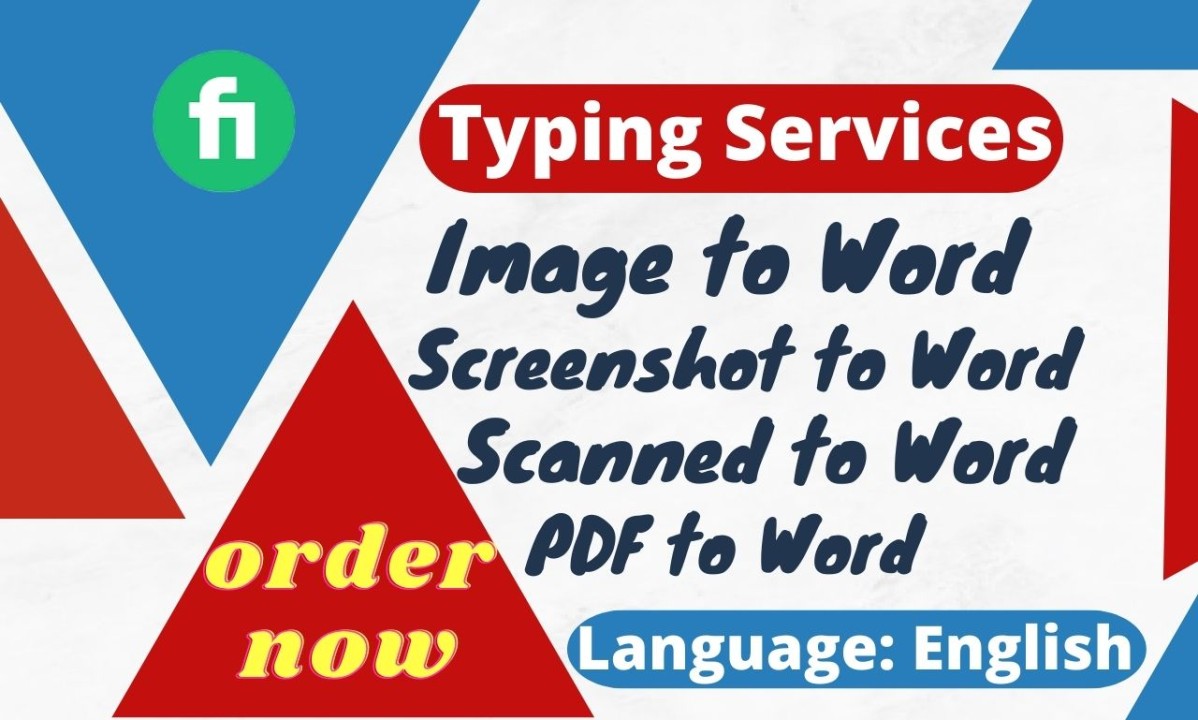 I will do a fast typing job, retype, pdf to word, fast typist I will do a fast typing job, retype, pdf to word, fast typist