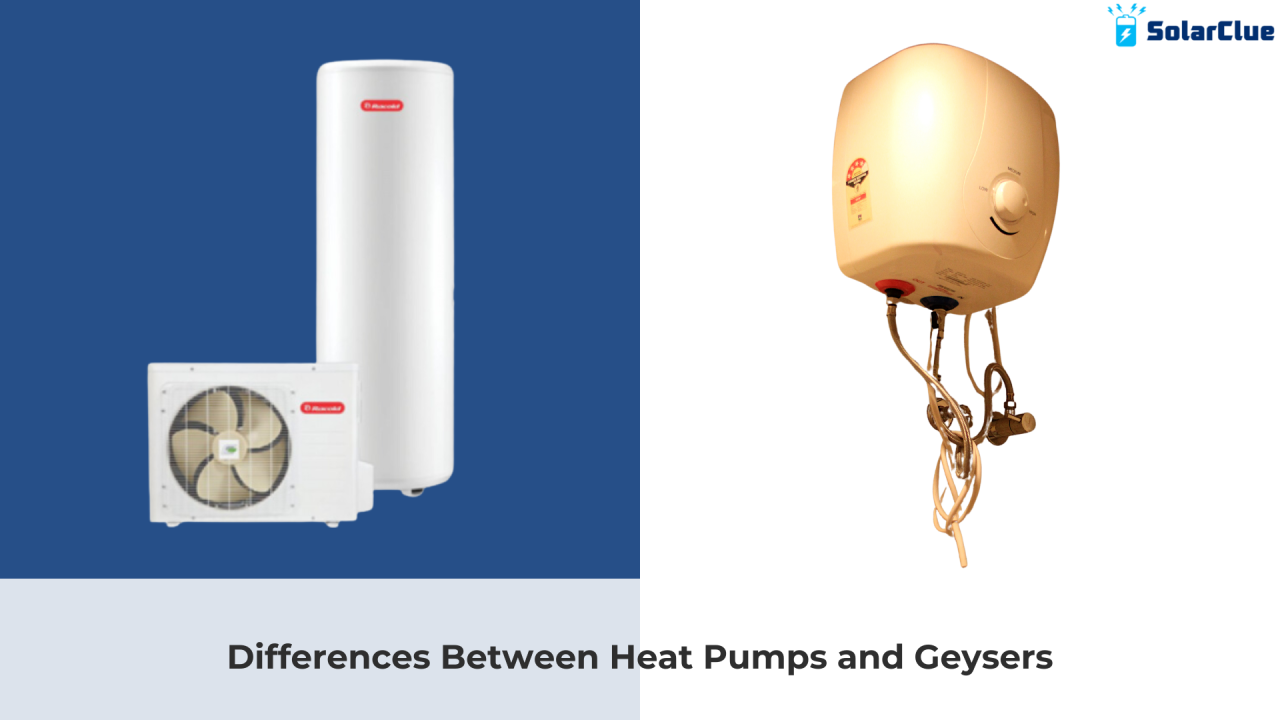 Difference Between Heat Pumps and Geysers Difference Between Heat Pumps and Geysers