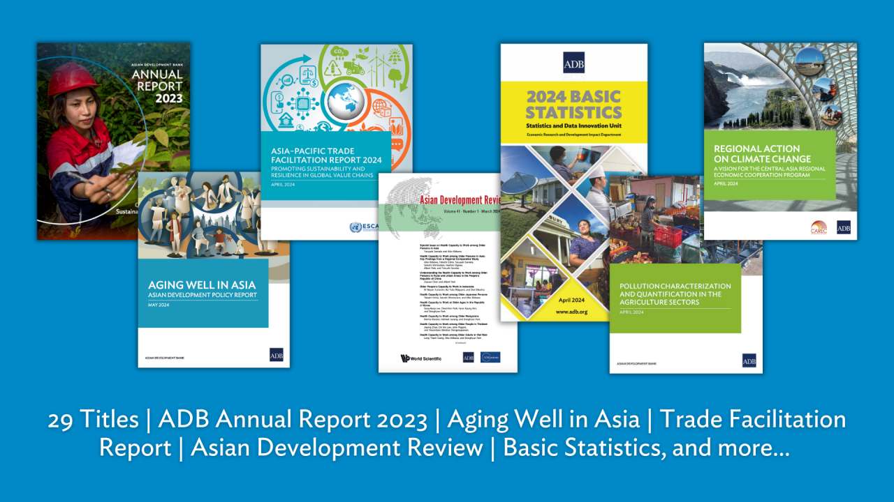 ADB Publications—April 2024 | 29 Titles ADB Publications—April 2024 | 29 Titles
