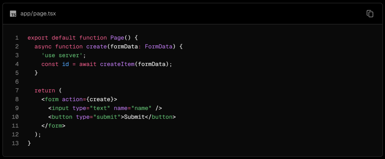 Next.js -> Server Actions (Stable) Next.js -> Server Actions (Stable)