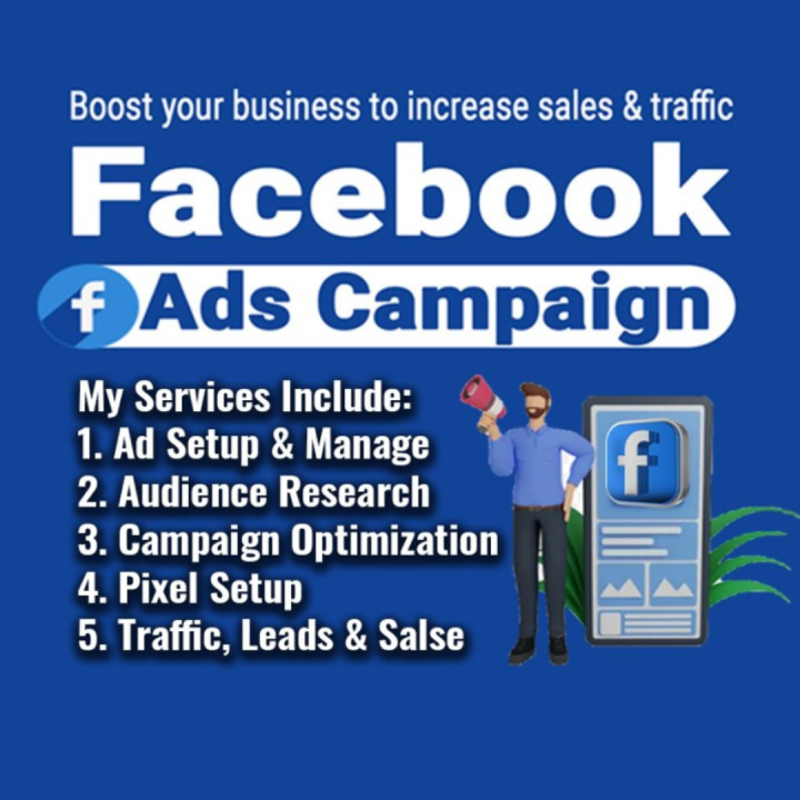 I will setup, Manage, and optimize your Facebook Ads, and Instagram Ads ... I will setup, Manage, and optimize your Facebook Ads, and Instagram Ads ...