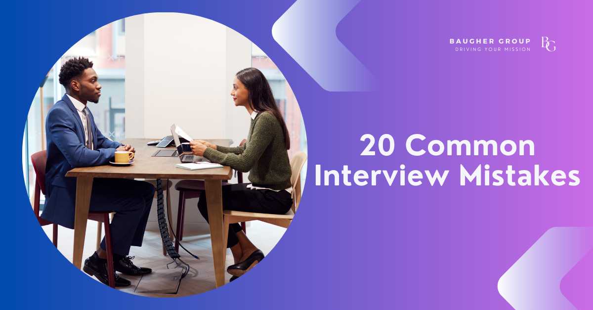 20 Common Interview Mistakes 20 Common Interview Mistakes