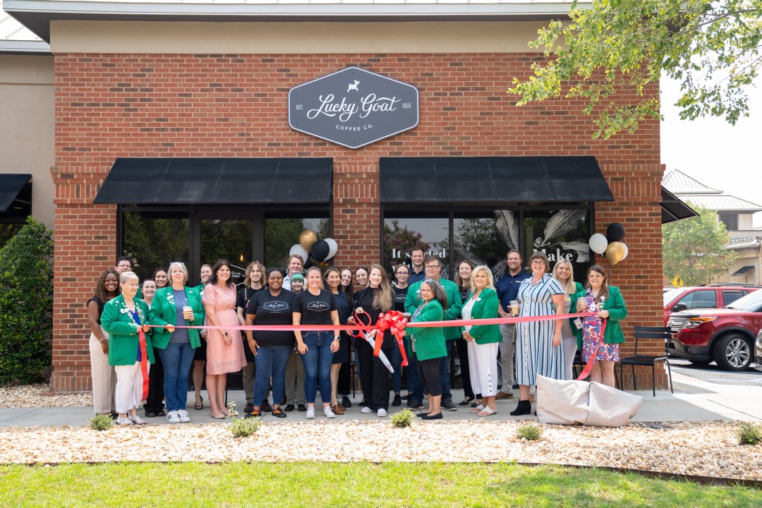 Chamber Hosts Ribbon Cutting for Lucky Goat Coffee Company Chamber Hosts Ribbon Cutting for Lucky Goat Coffee Company