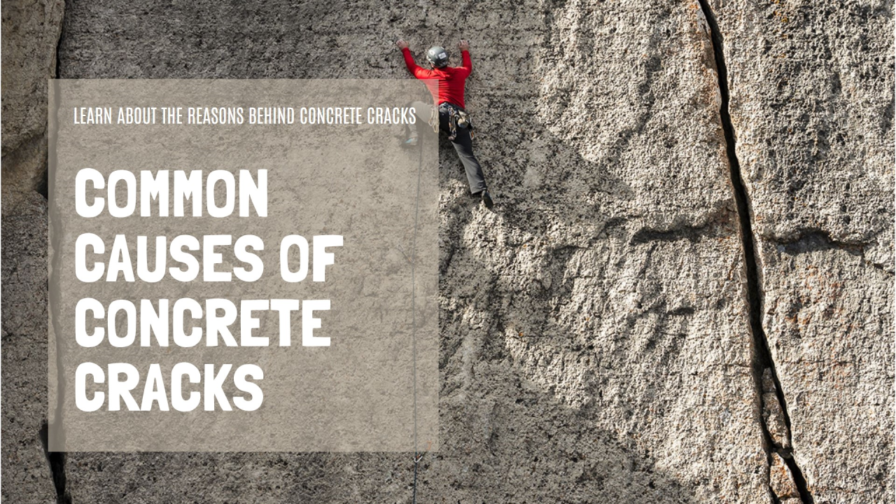 3 Causes of Common Concrete Cracks 3 Causes of Common Concrete Cracks
