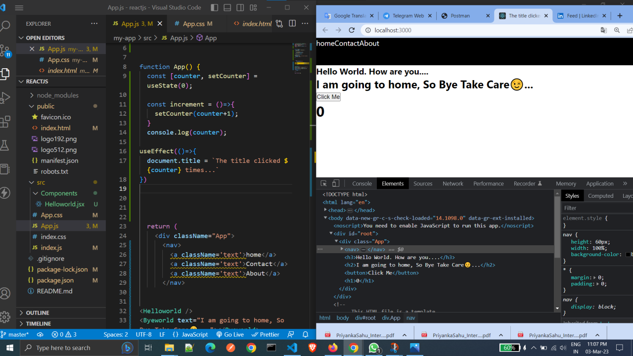 My experience with learning React.js My experience with learning React.js