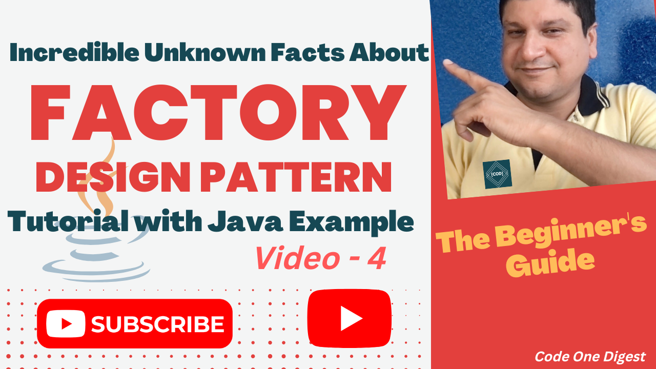 Factory Design Pattern Tutorial Explained with Java Examples for ... Factory Design Pattern Tutorial Explained with Java Examples for ...
