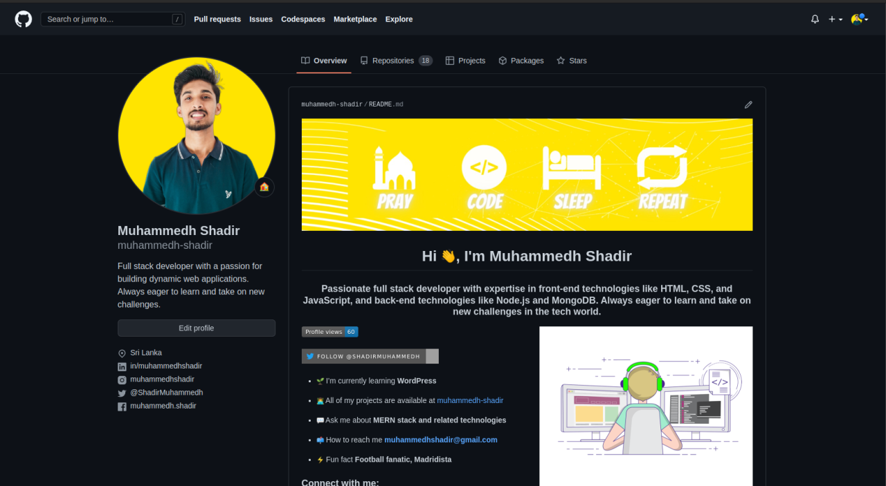 Create a Cool GitHub Profile README.md Create a Cool GitHub Profile README.md