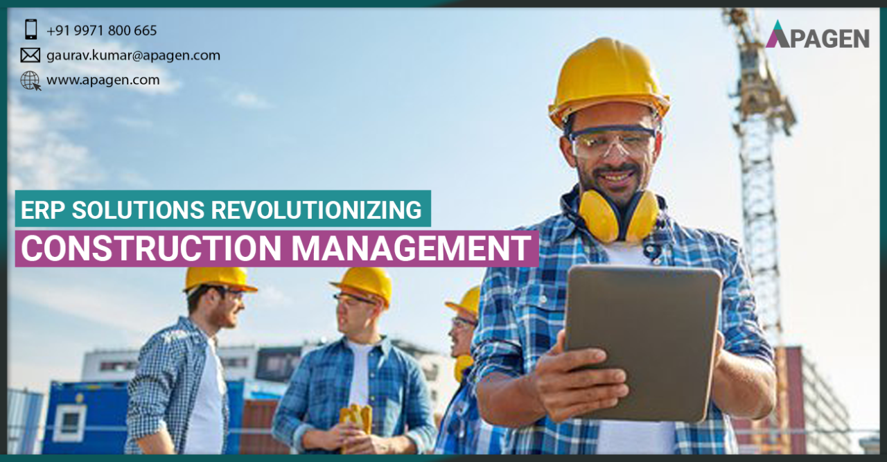 ERP Solutions Revolutionizing Construction Management ERP Solutions Revolutionizing Construction Management