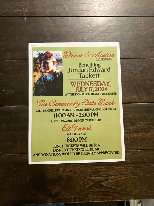 Jordan Edward Tackett Fundraiser Jordan Edward Tackett Fundraiser
